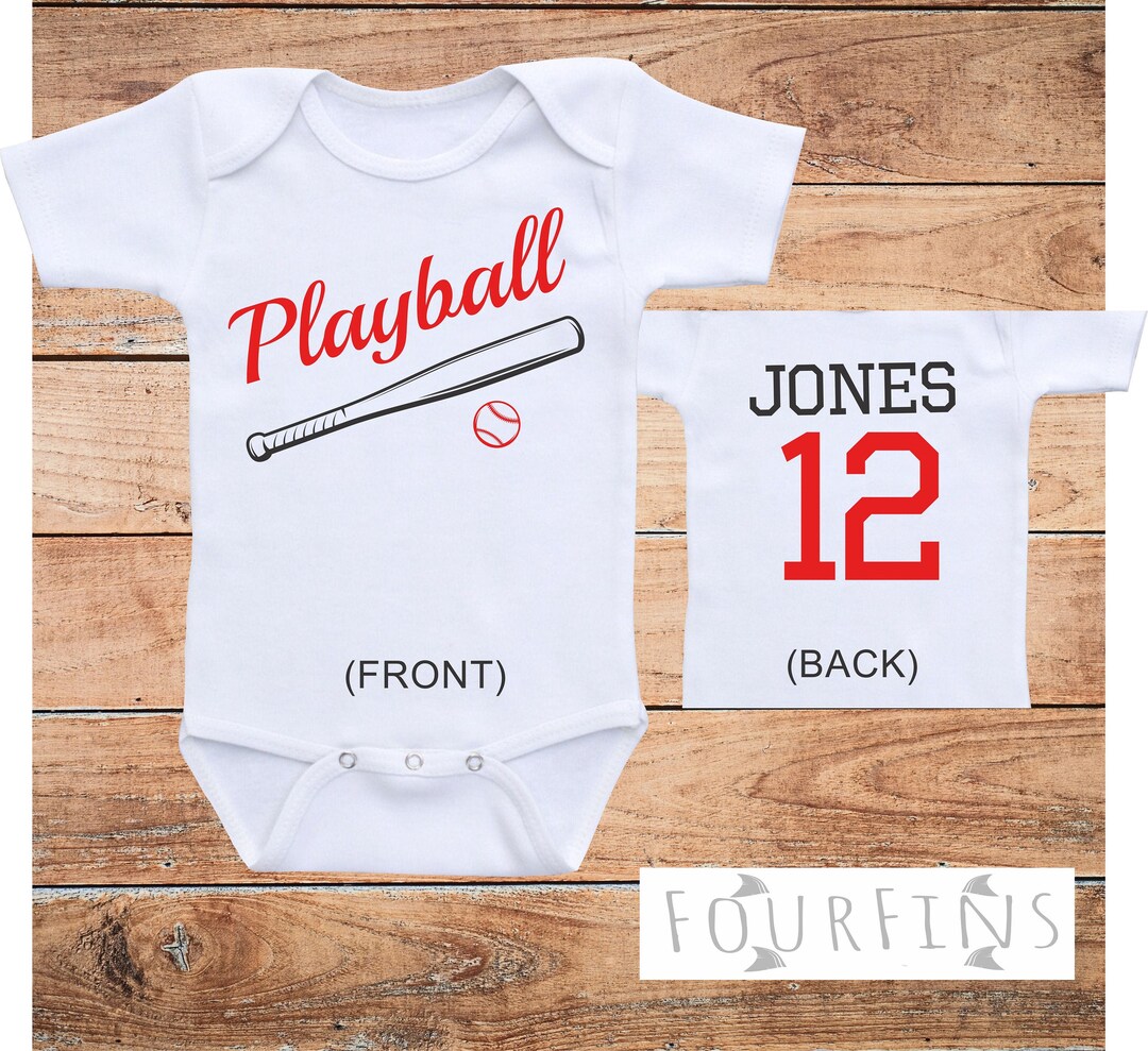 Personalized Baseball Baby Onesie, Sport Outfit, Baby Shower Gift - Etsy