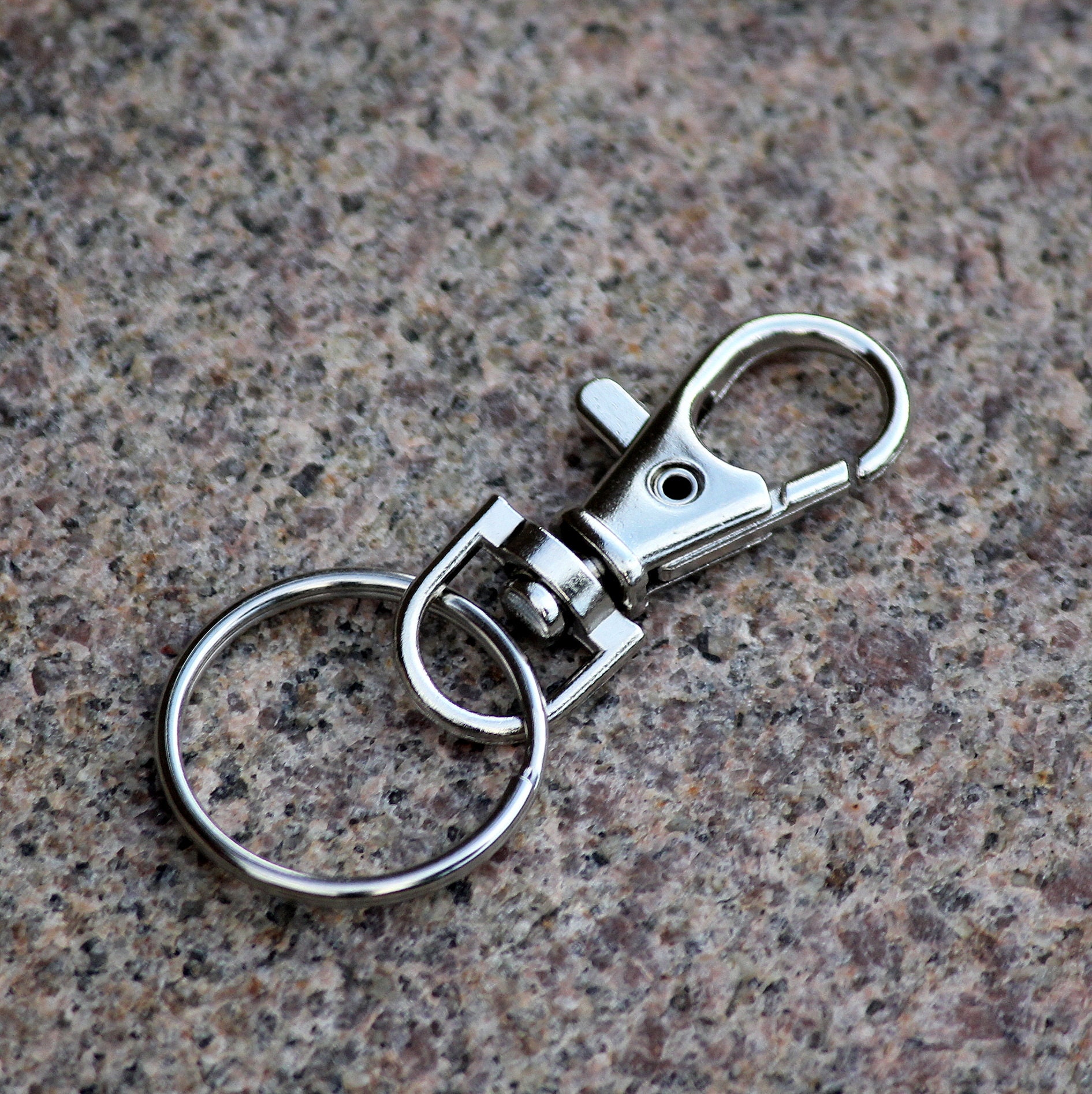 Snap Hook Silver 6 X 39 Mm With Key Ring 16 Mm - Etsy