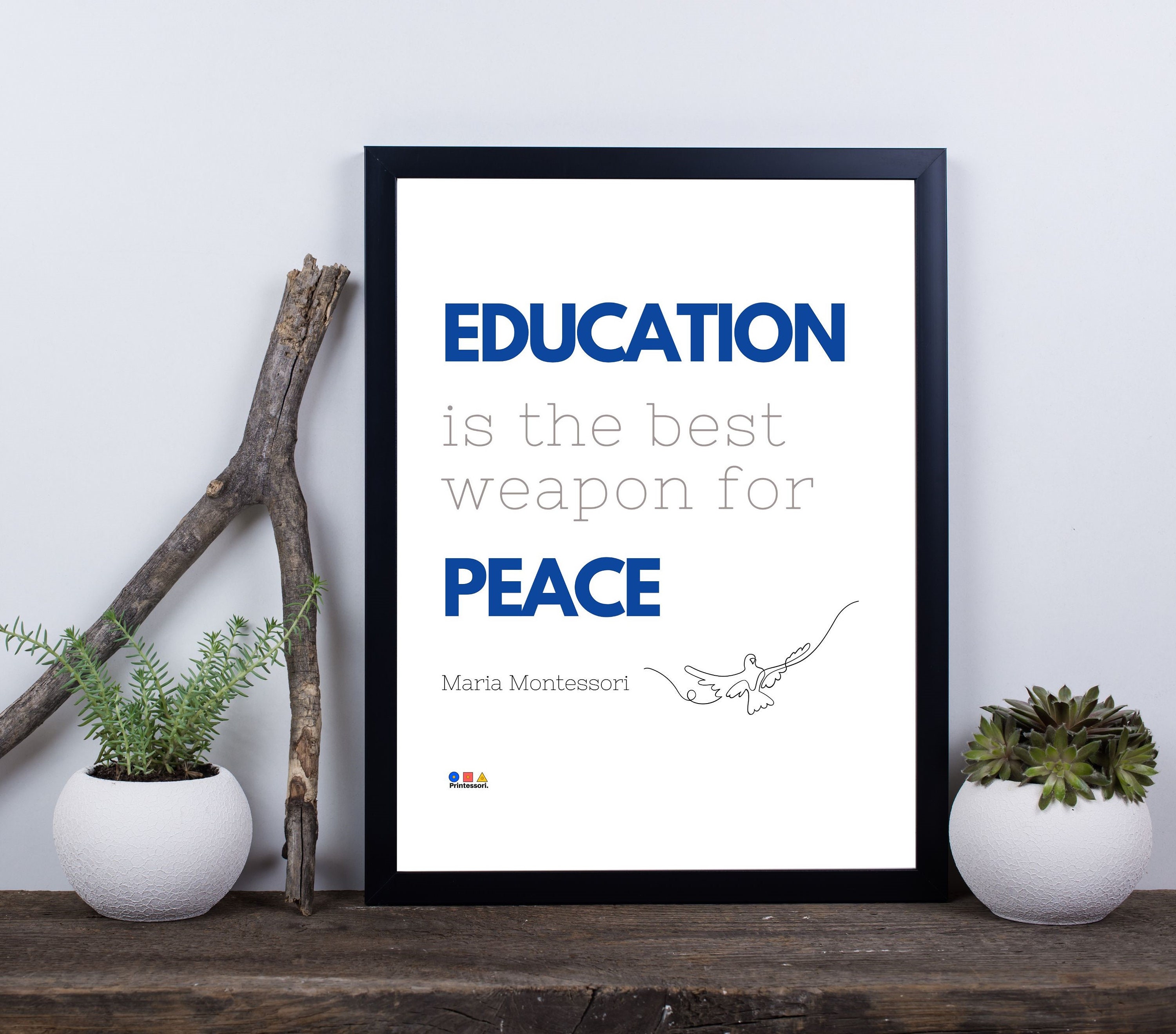 Montessori Quote Printable Poster Wall Art Decoration Print for ...