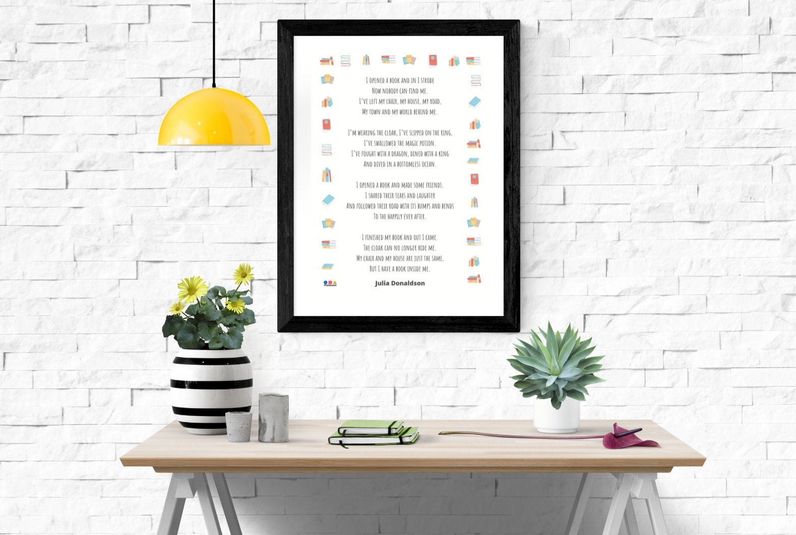 Julia Donaldson Poem Print: Children's Reading Corner Art (digital ...