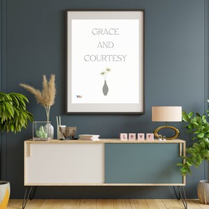 Montessori Quote Printable Poster Wall Art Decoration Grace and ...