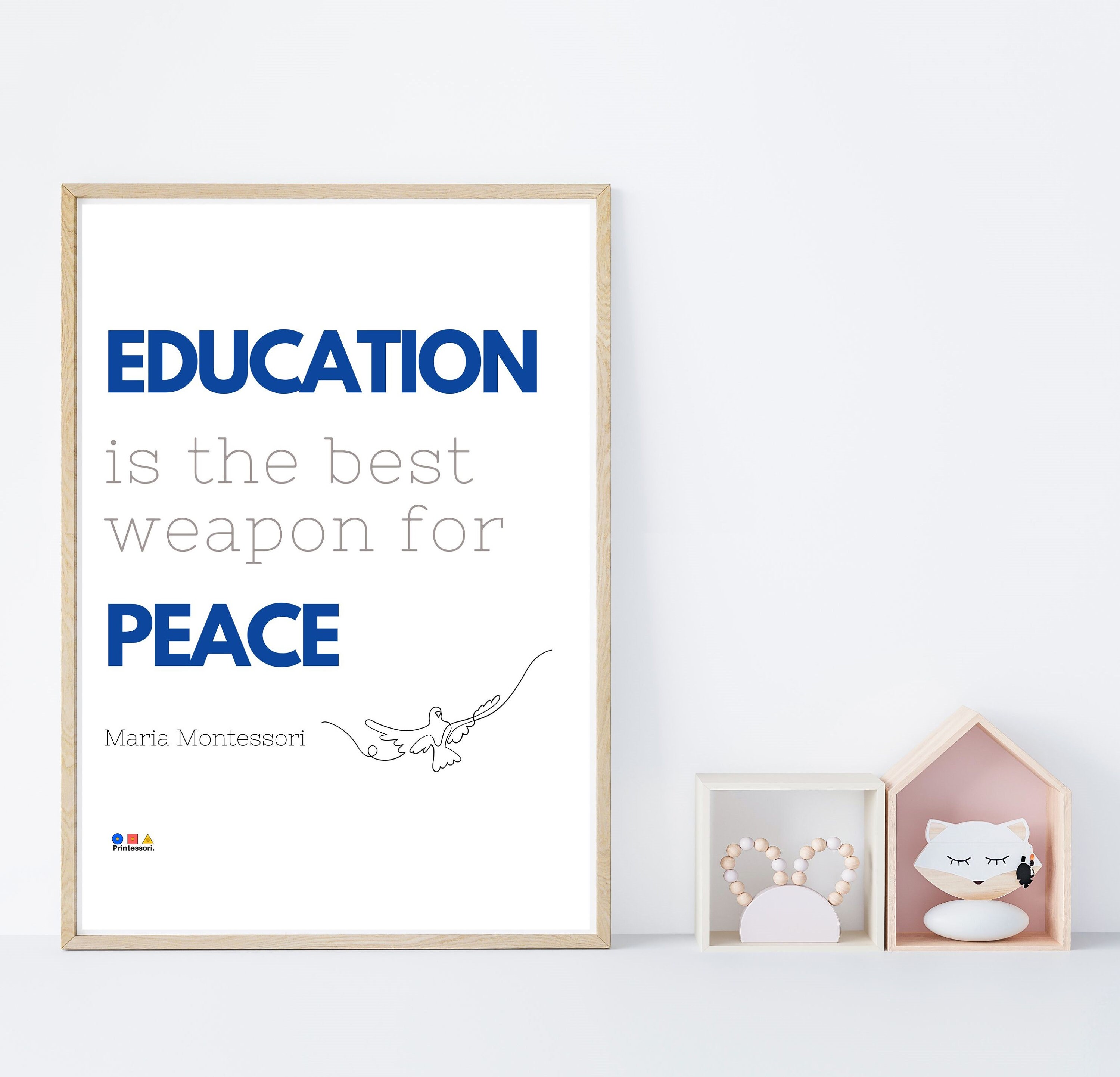 Montessori Quote Printable Poster Wall Art Decoration Print for ...