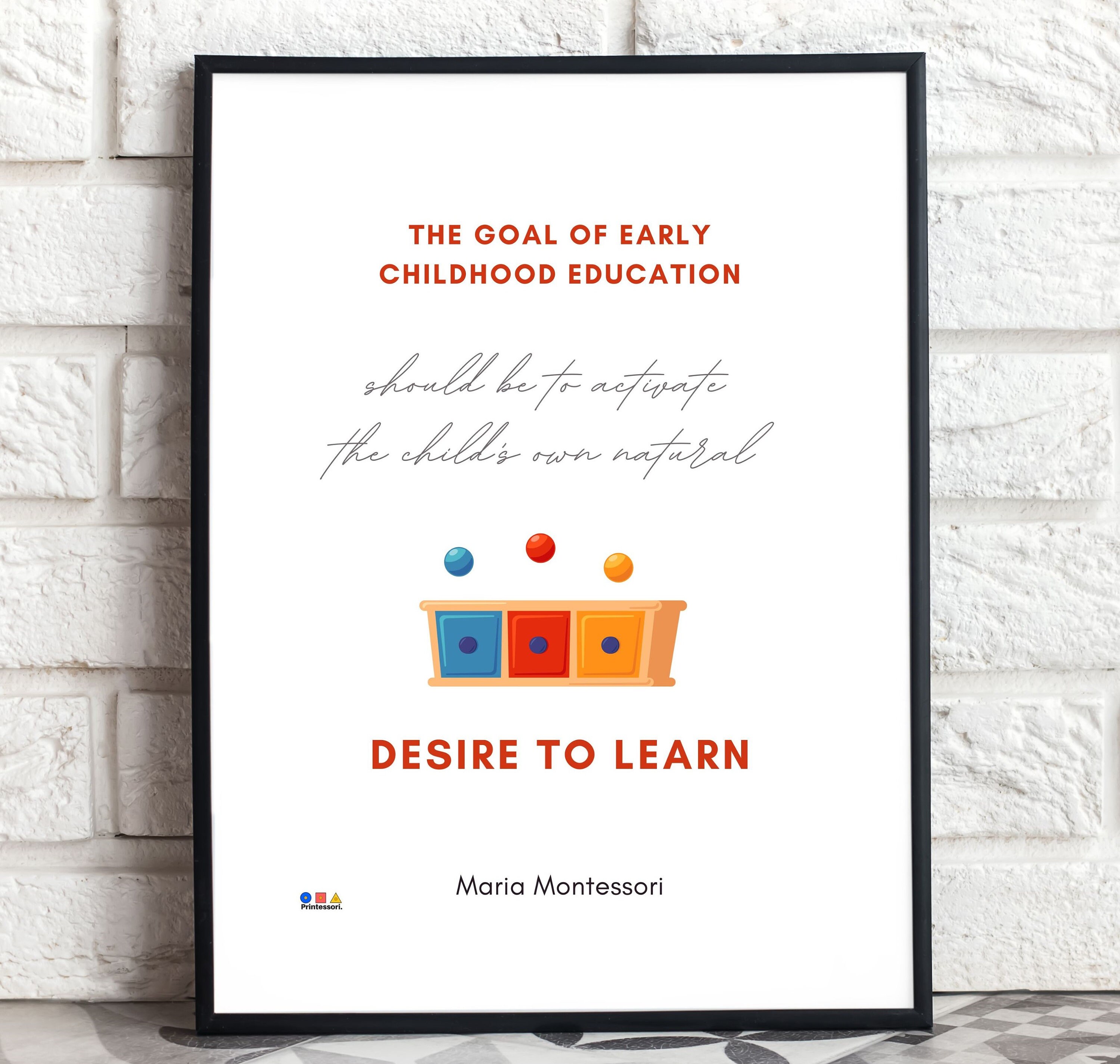 Montessori Quote Printable Poster Wall Art Decoration Print for ...