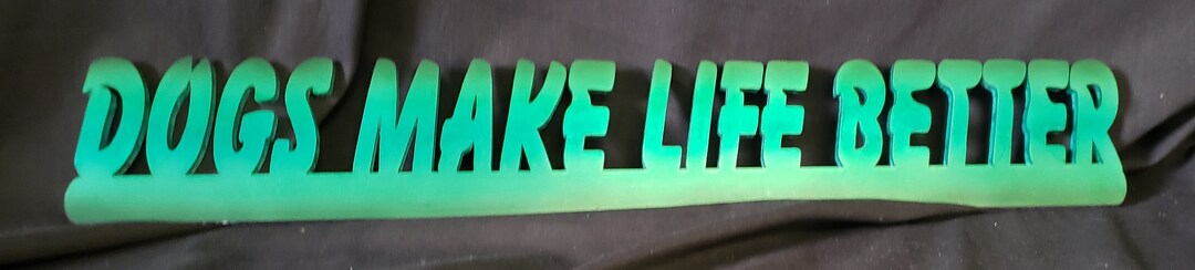 Dogs Make Life Better Metal Wall Art - Etsy