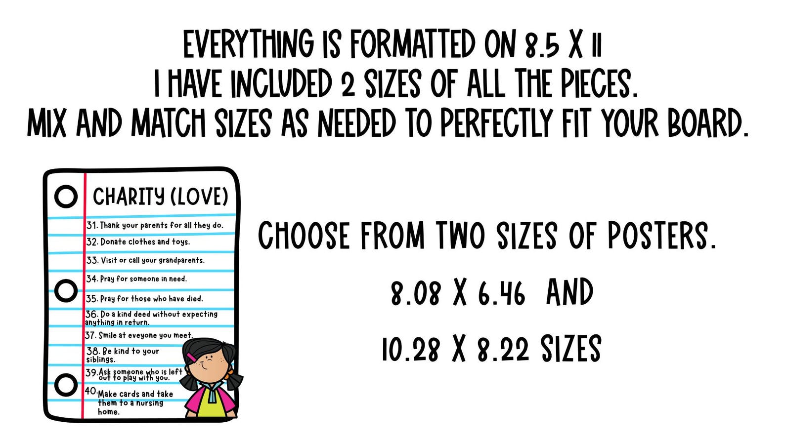 T Bulletin Board: 40 Days & 40 Ways to Grow in Virtue - Etsy