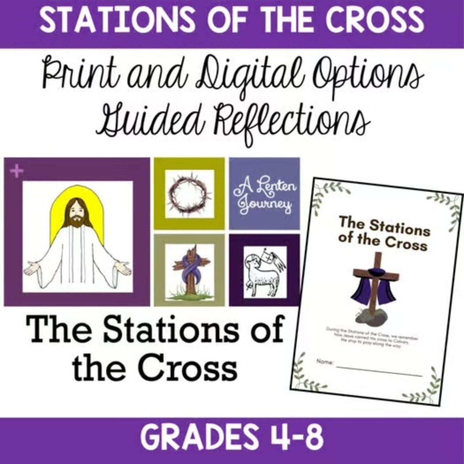 Lent Stations of the Cross Activity for Catholic Kids With Prayer ...