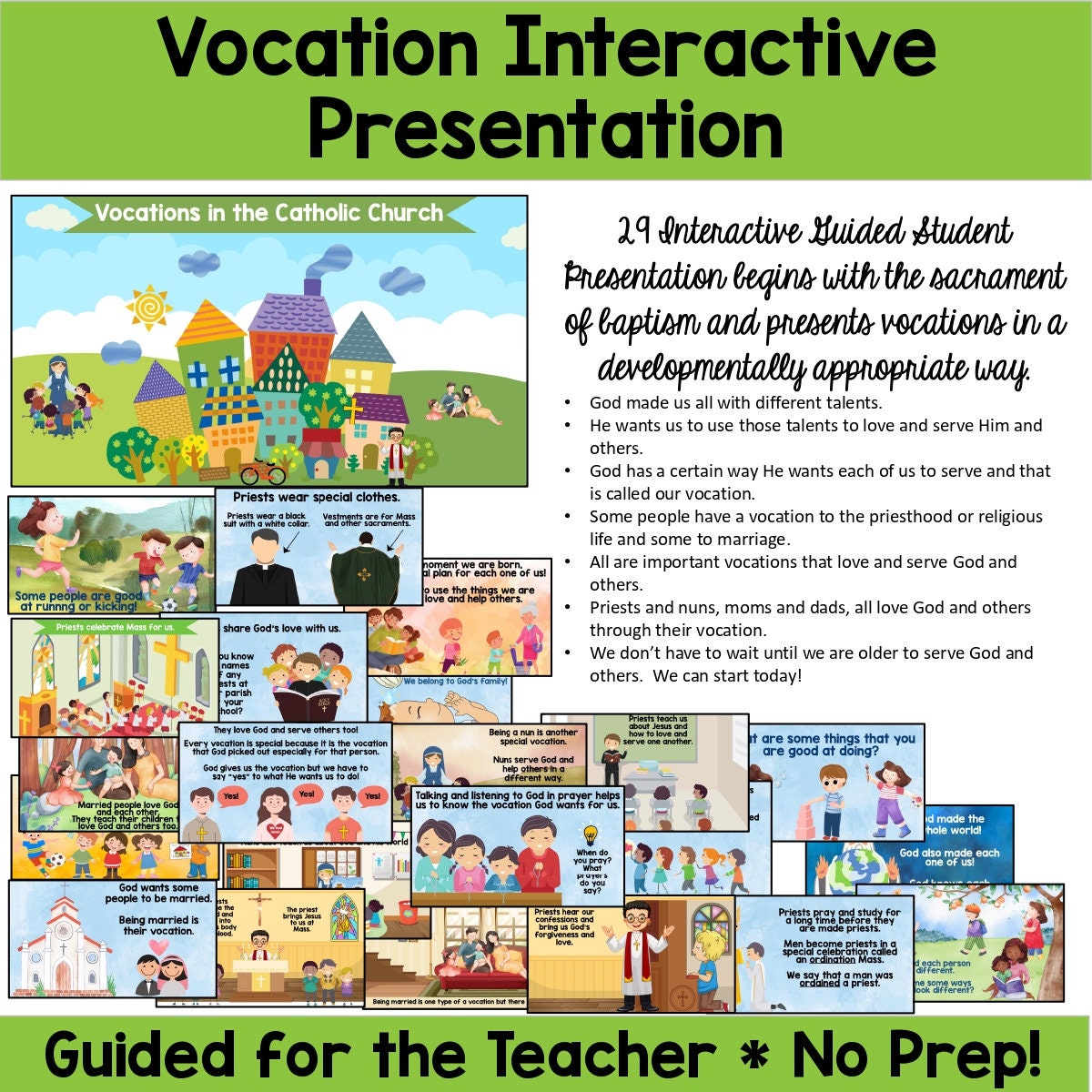 Catholic Vocations Bundle: K, 1st, and 2nd - Etsy