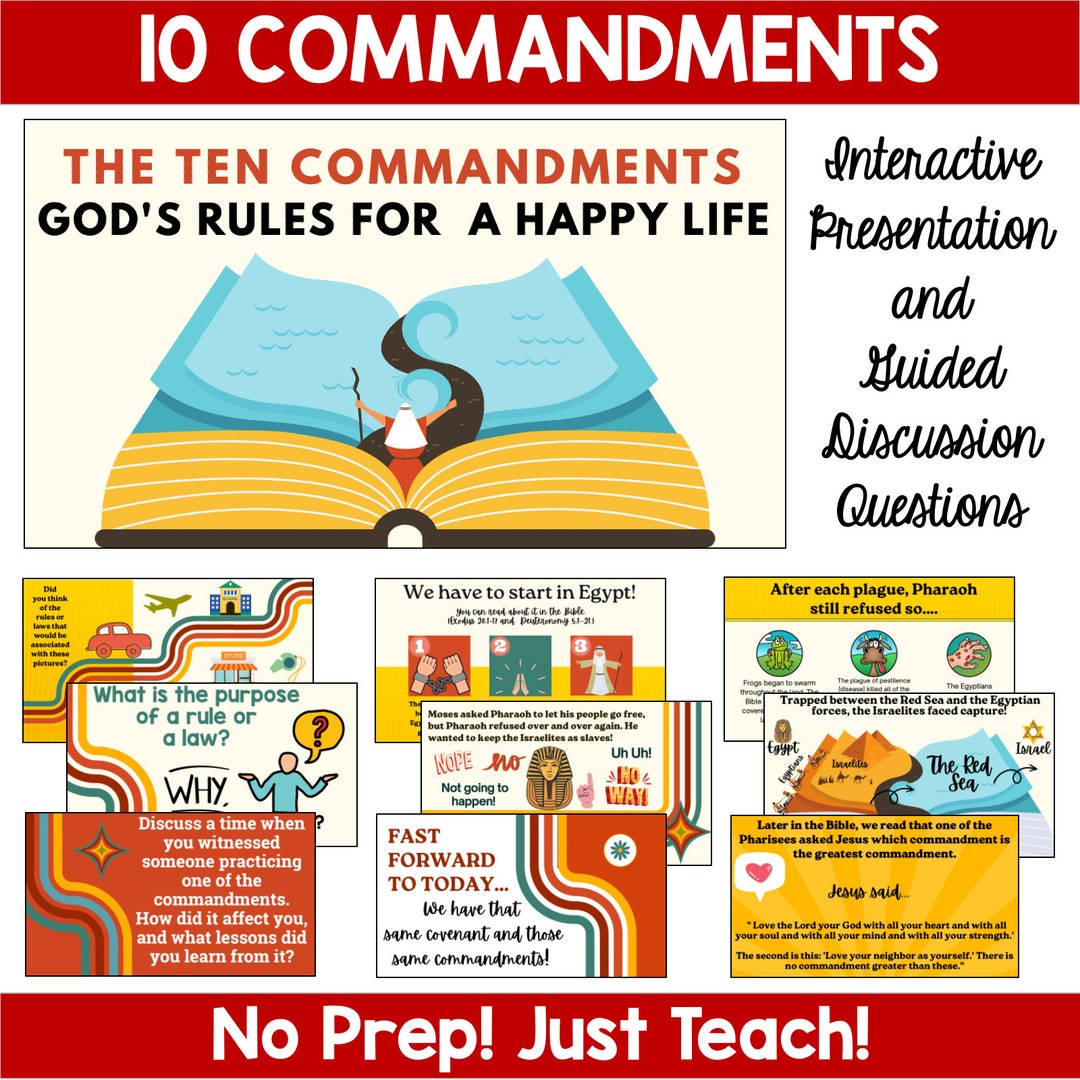 The Ten Commandments: Teaching Presentation, Discussion Prompts ...