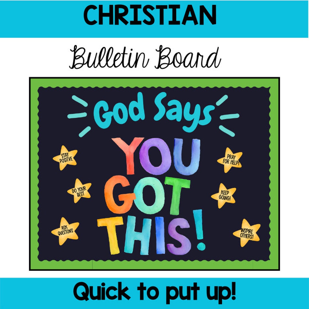 Christian Bulletin Board: Affirmation- You Got This - Etsy