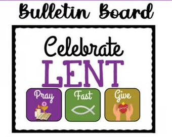 Lent Bulletin Board Catholic - Etsy