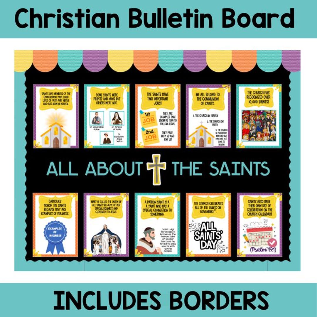 Catholic Saint Posters Bulletin Board: All About the Saints - Etsy UK
