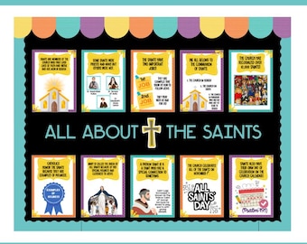 Catholic Saints Virtues Poster Set | Religious Teacher Lent Posters ...