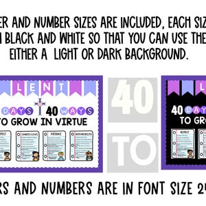 T Bulletin Board: 40 Days & 40 Ways to Grow in Virtue - Etsy