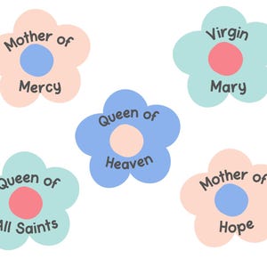 Mary, Our Mother Catholic Bulletin Board: Names of Mary (digital ...