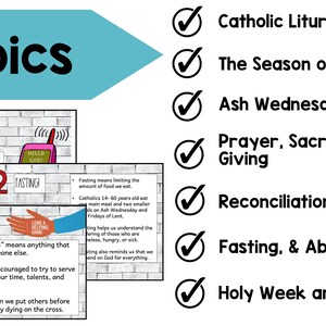 Catholic Lent Classroom Teaching Activity for School or Parish ...