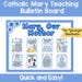 Catholic Mary Bulletin Board Teaching Posters for Younger Students - Etsy