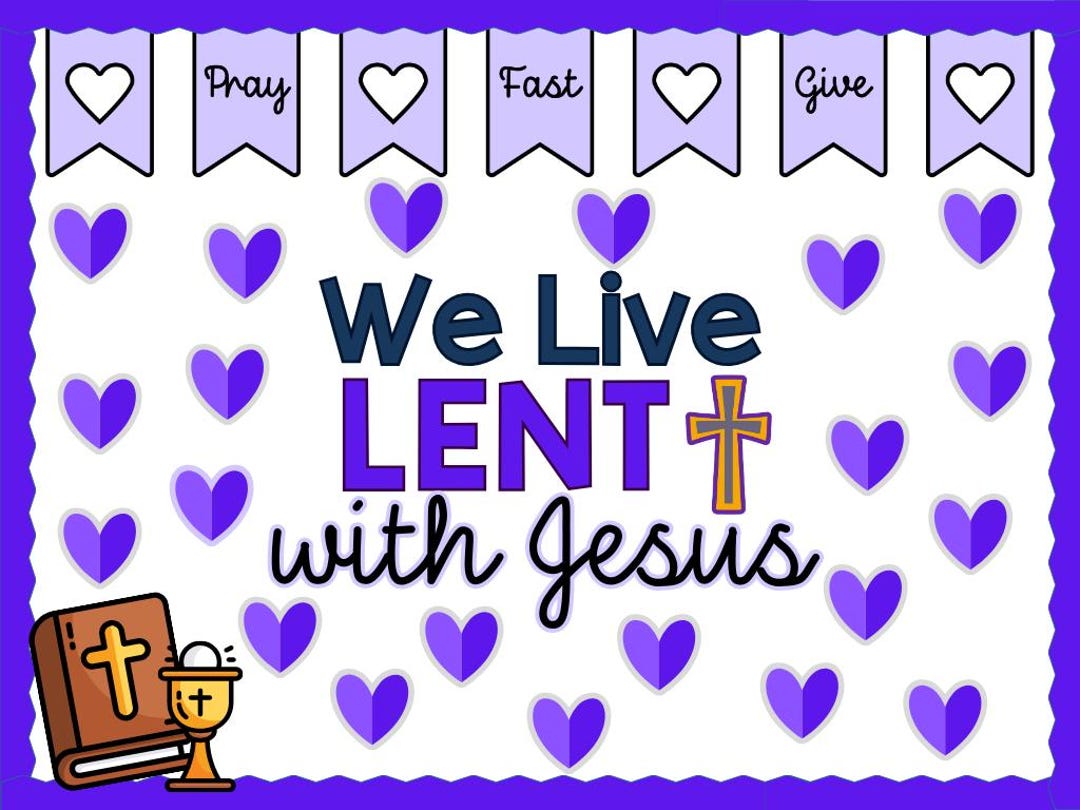 Lent Bulletin Board | Christian Classroom Bulletin Board | Bulletin ...