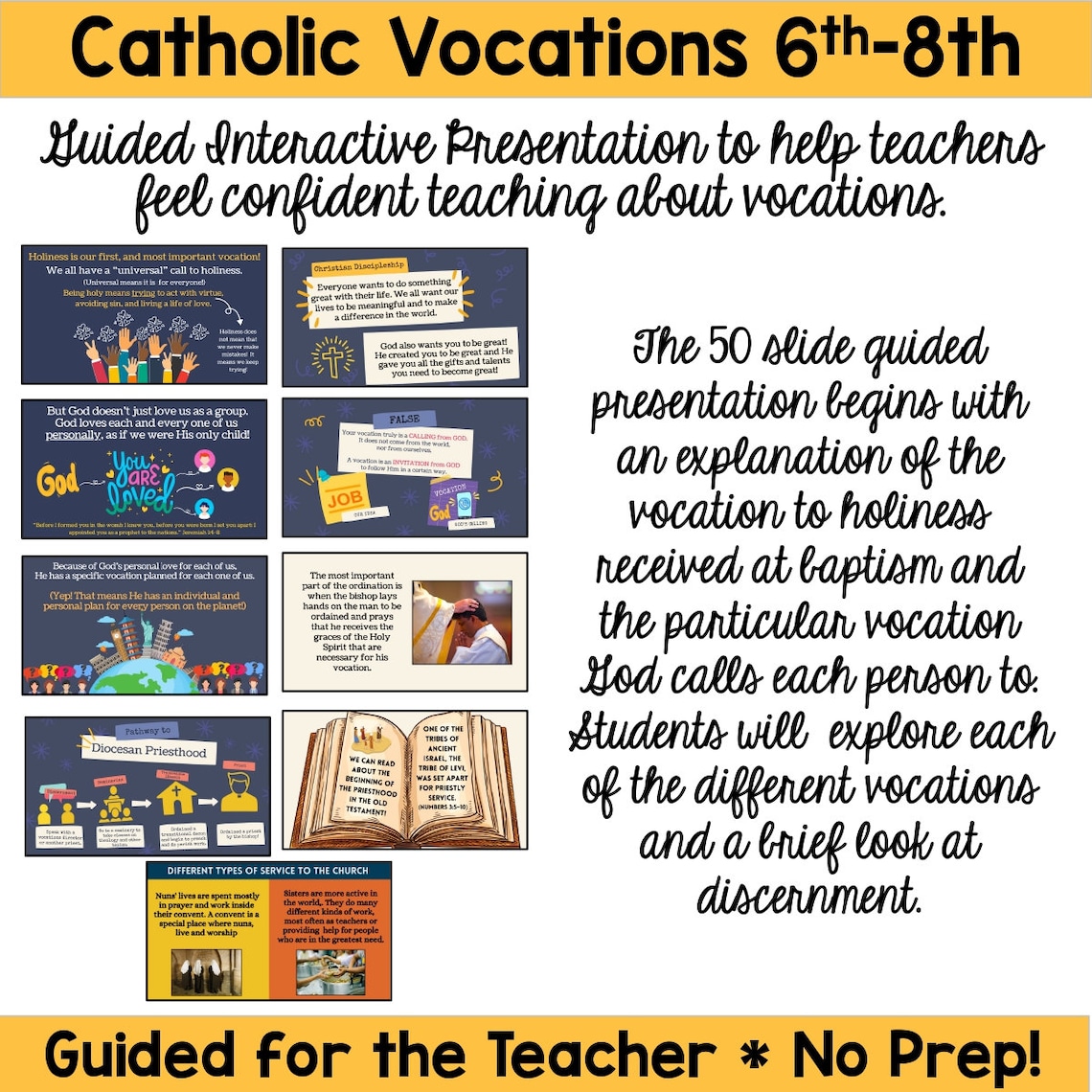 Catholic Vocations Presentation, Discussion Questions & Crossword ...