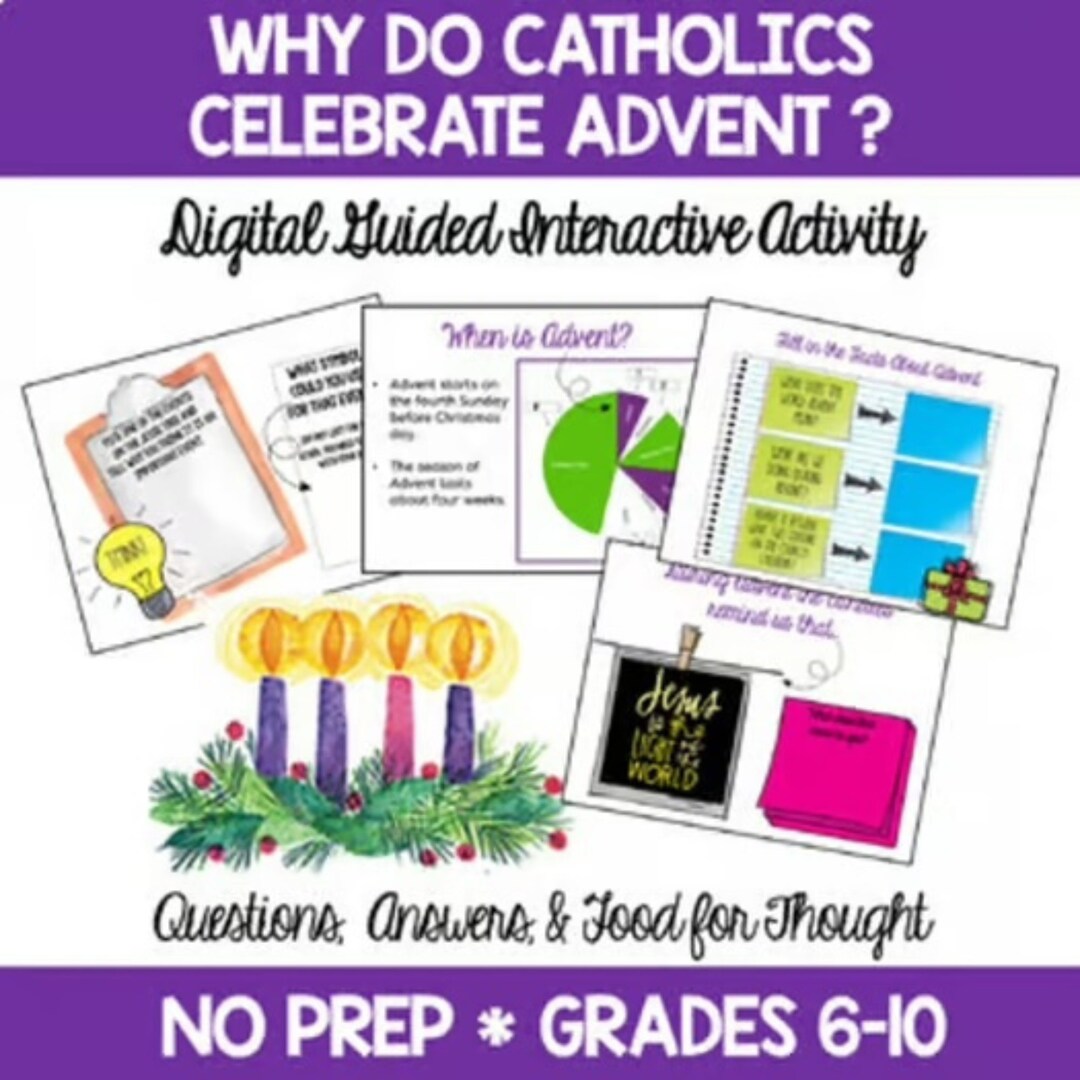 Catholic Advent Activity: Why Do Catholics Celebrate Advent? - Etsy
