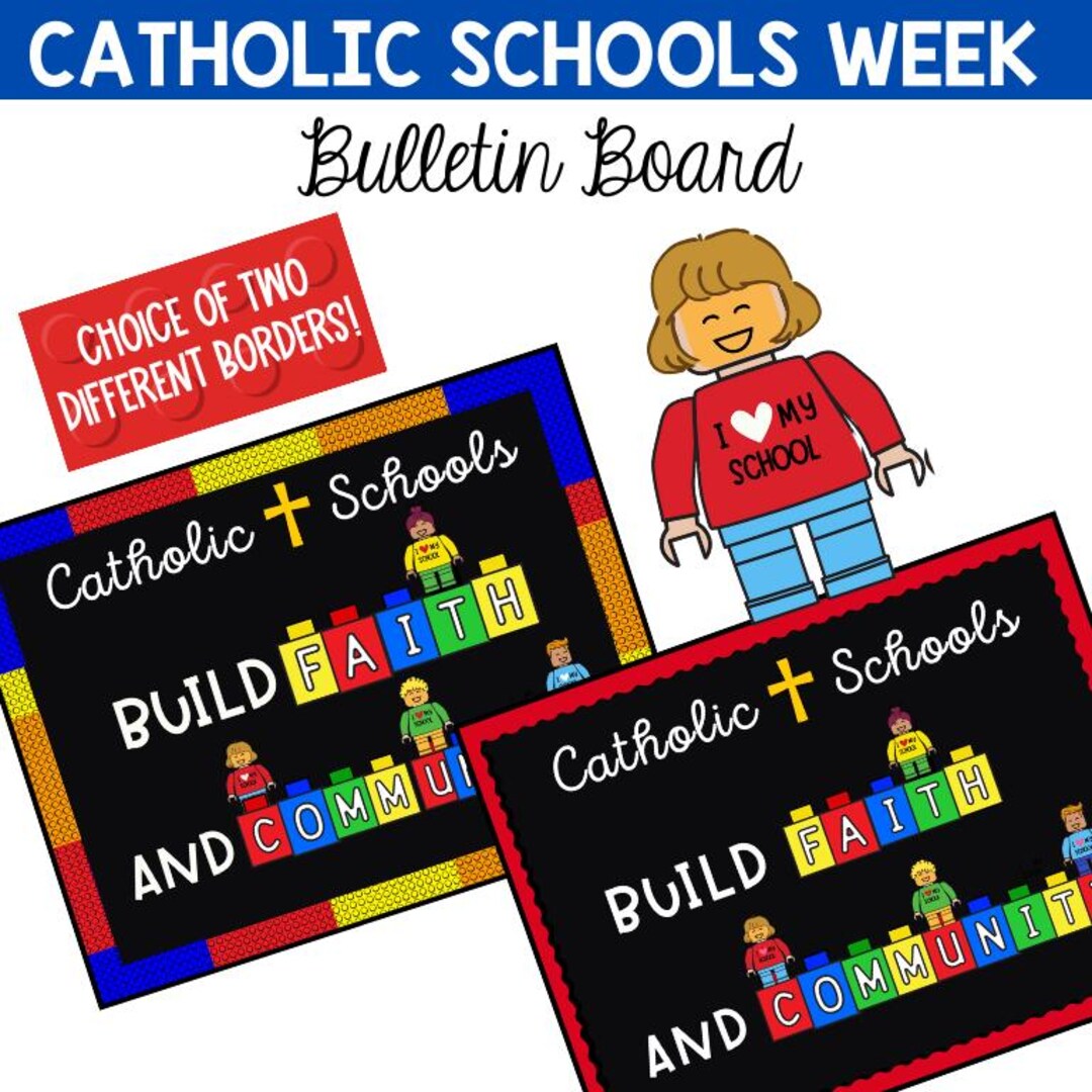 Catholic Schools Week Bulletin Board: Building Faith and Community - Etsy