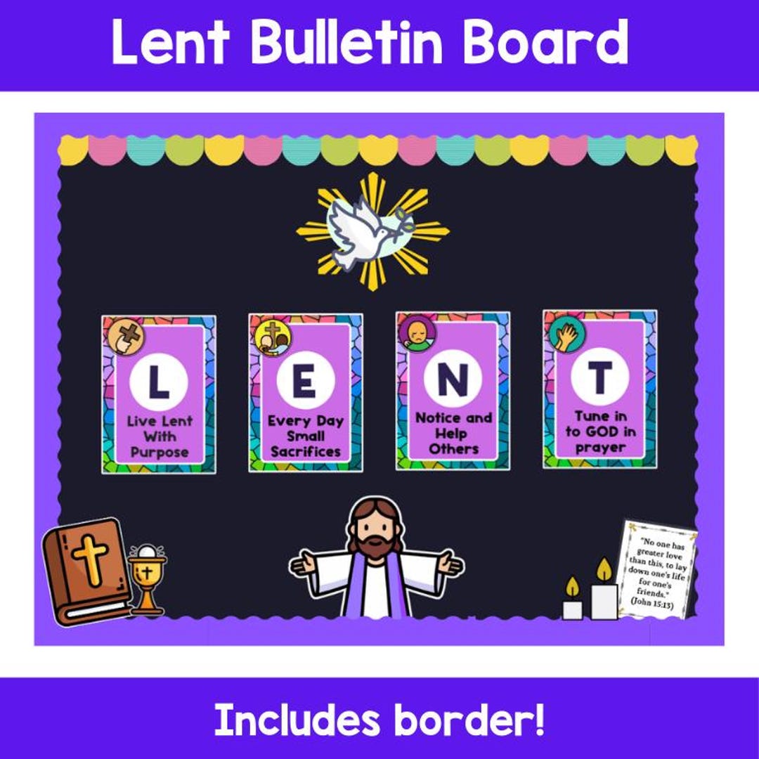 Christian LENT Bulletin Board - Etsy