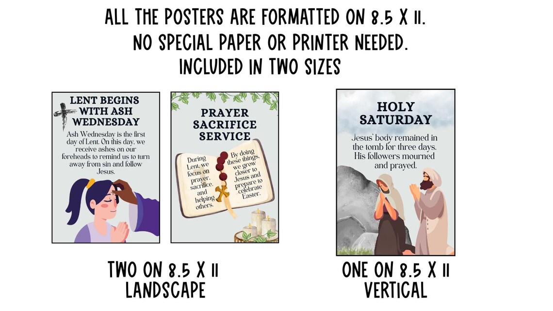 Lent Bulletin Board-church Bulletin Board-christian Classroom- From ...
