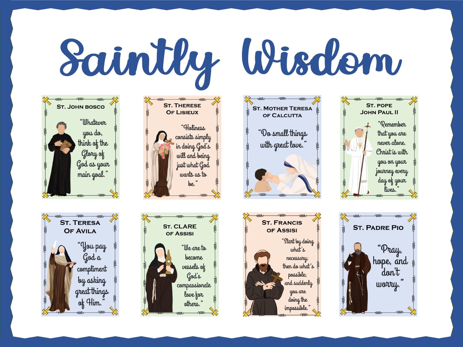 Catholic Saint Posters - Etsy