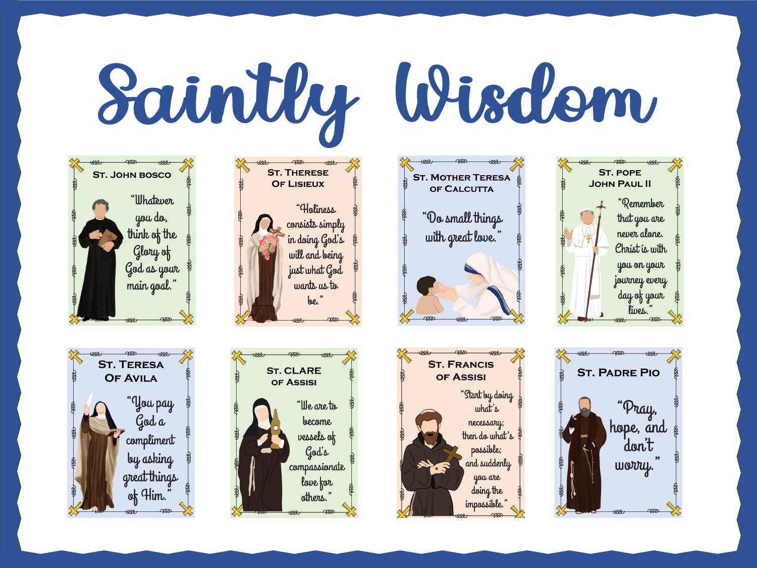 Catholic Saint Posters - Etsy