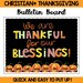 Thanksgiving Christian Bulletin Board Set: We Are Thankful - Etsy