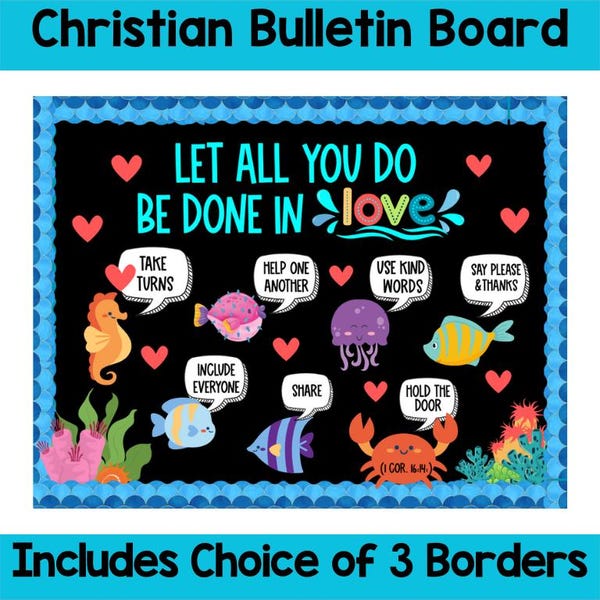 Ocean Themed Bulletin Board - Etsy