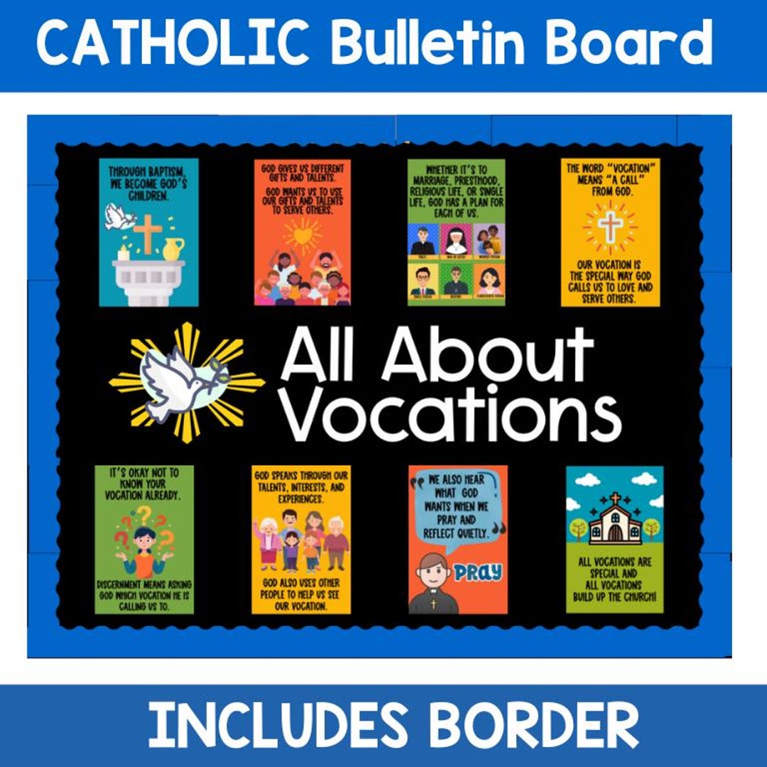 Catholic Vocations Bulletin Board: All About Vocations - Etsy