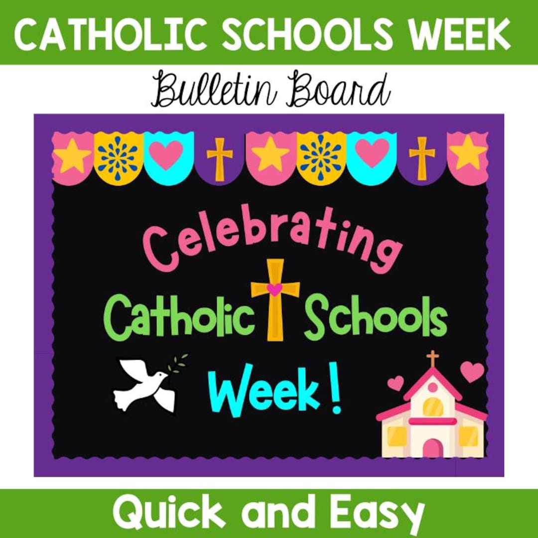 Catholic Schools Week Bulletin Board: Bright Classroom Decor - Etsy