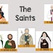 Catholic Saints Bulletin Board: Saints in Heaven Pray for Us - Etsy