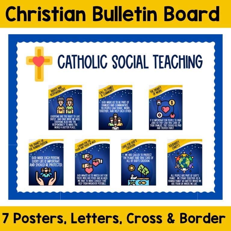 Catholic Social Teaching: Posters and Bulletin Board - Etsy