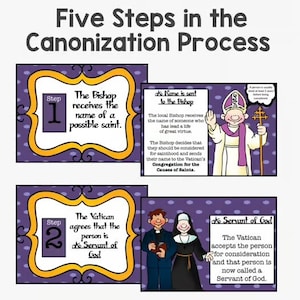 Saints: Steps to Becoming A Catholic Saint, Presentation, Graphic ...