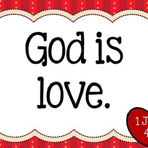 Christian Valentine Bulletin Board, Door Decor: Jesus Loves Us! - Etsy