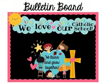 Catholic Schools Week Bulletin Board Set - Etsy