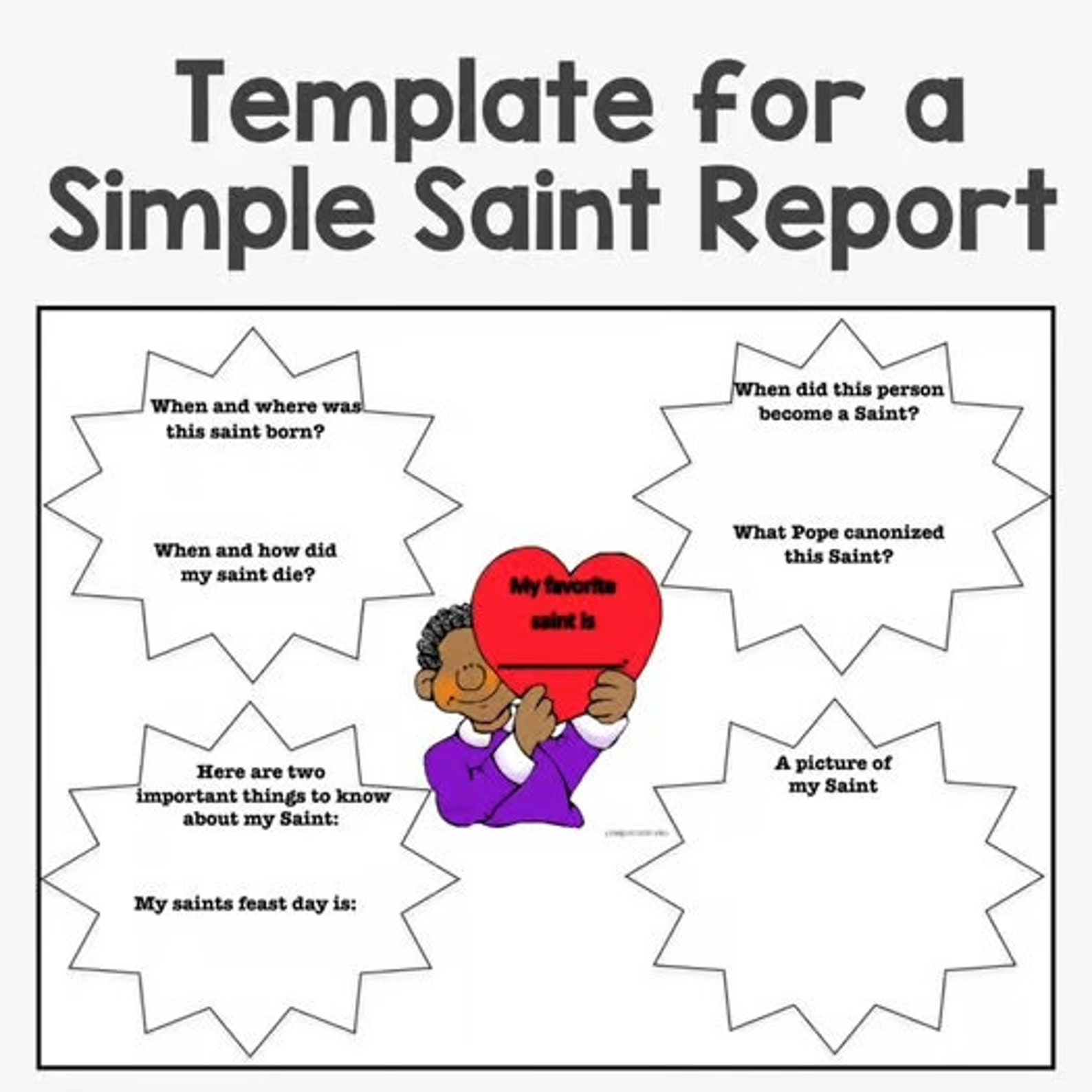 Catholic Saints Lesson: Canonization Process, All Saints' Day (digital ...
