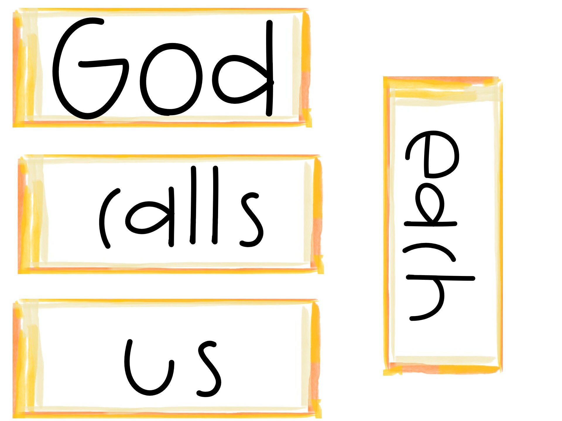 Editable Christian Bulletin Board Set: God Calls Us Each by Name - Etsy