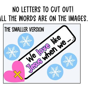 Winter Christian Bulletin Board: Love Like Jesus - Etsy