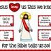 Christian Valentine Bulletin Board, Door Decor: Jesus Loves Us! - Etsy