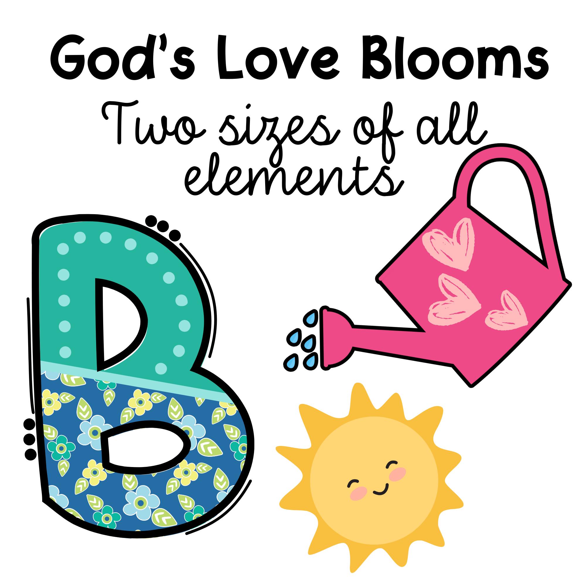 Spring Christian Classroom Bulletin Board: God's Love Blooms in This ...