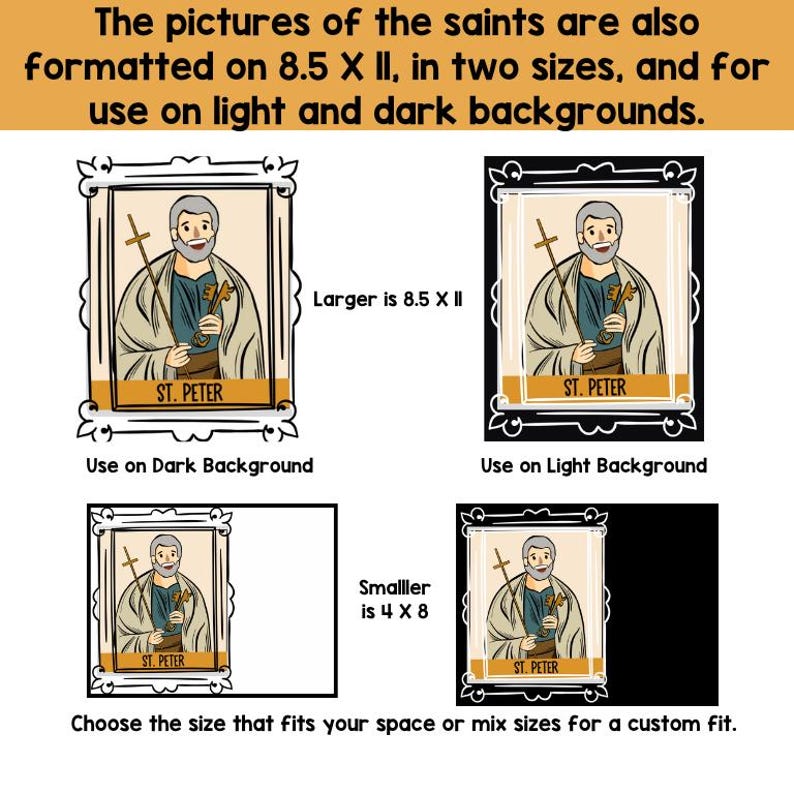 Catholic Saints and All Saints Day Bulletin Board: Ceos - Etsy