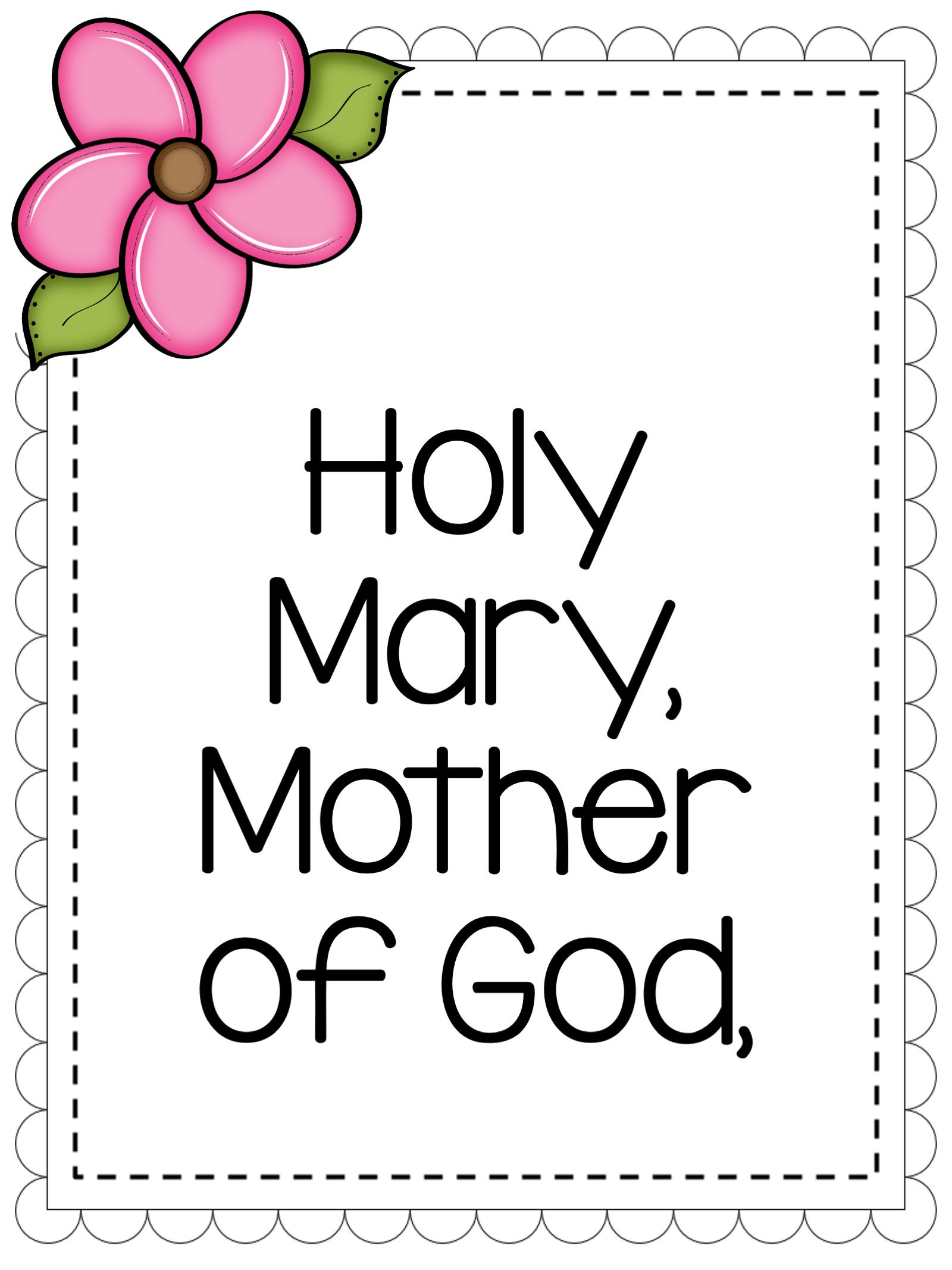 Catholic Hail Mary Prayer Bulletin Board (digital Download) - Etsy