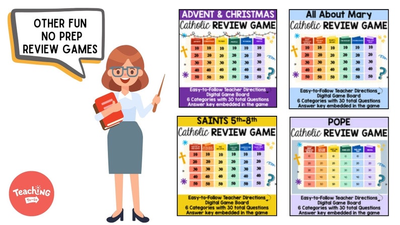 Lent Review Game - Etsy