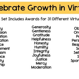 Editable End of the Year Christian Virtue Awards With Scripture ...