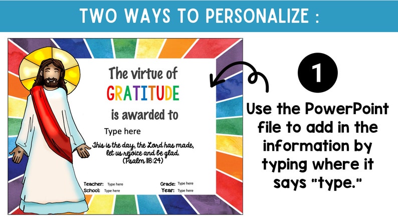 Awards: Editable Christian Virtue Awards With Scripture - Etsy