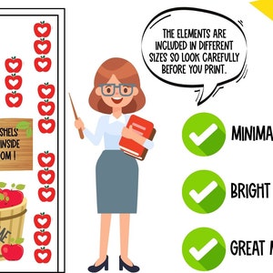 Back to School Christian Door Display: A Bushel of Blessings - Etsy