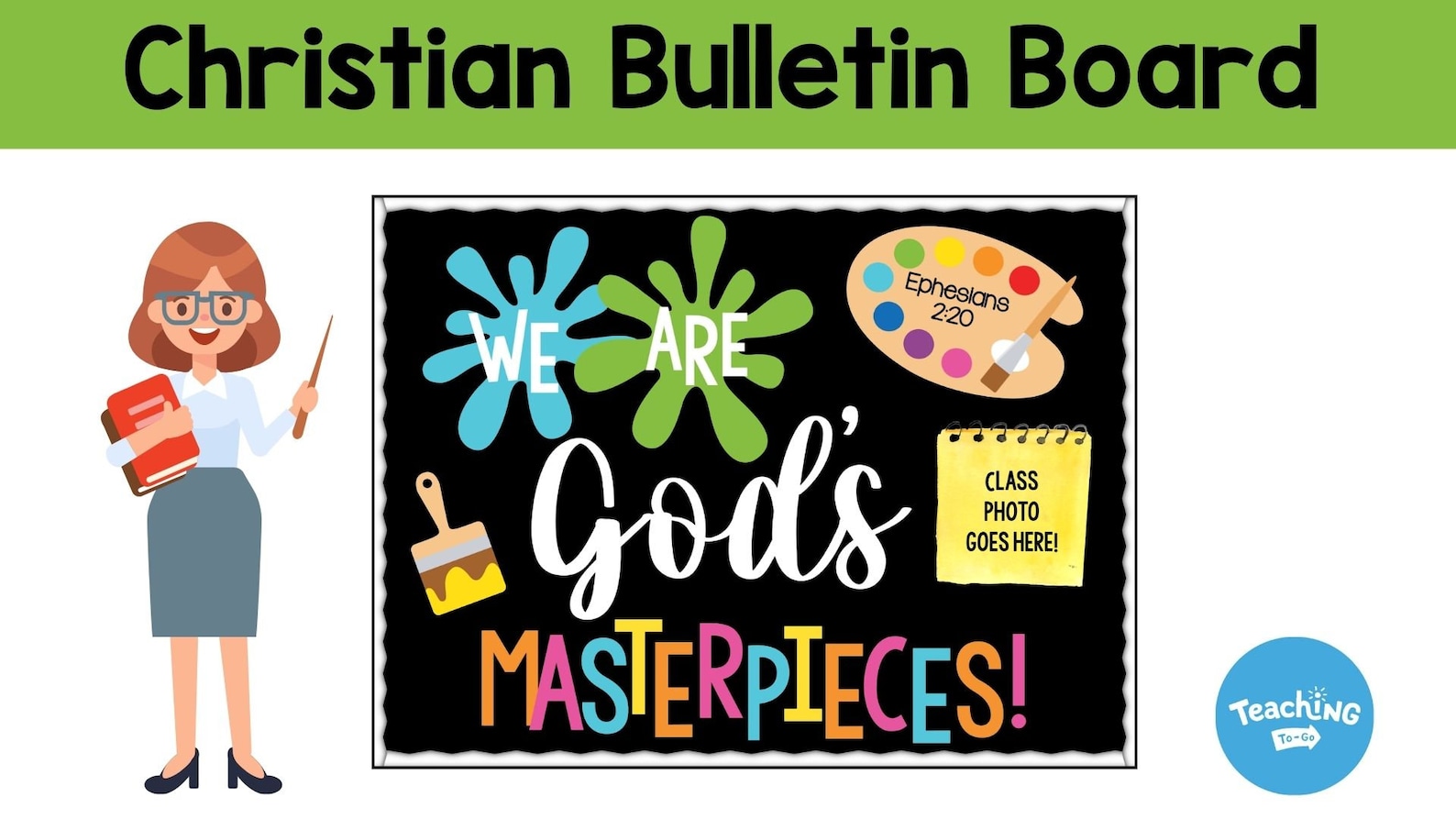Christian Bulletin Board Set: We Are All God's Masterpieces - Etsy