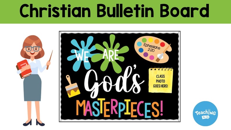Christian Bulletin Board Set: We Are All God's Masterpieces - Etsy